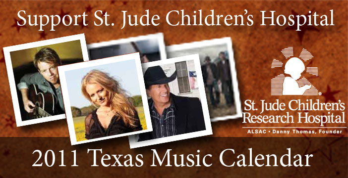 St. Jude 2011 Texas Music Calendar | ACountry